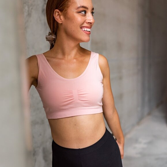 Terrera | Intimates & Sleepwear | Pink Essential Bamboo Bra | Poshmark